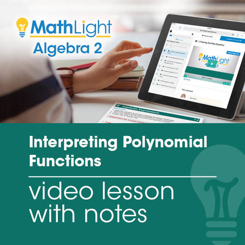 Interpreting Polynomial Functions Video Lesson with Guided Notes by ...