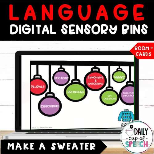 Speech Therapy Language Activities | Christmas by Daily Cup of Speech