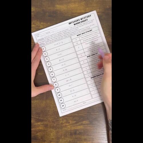 Integer Operations Activity Pack | 5 No Prep Integer Operations Activities