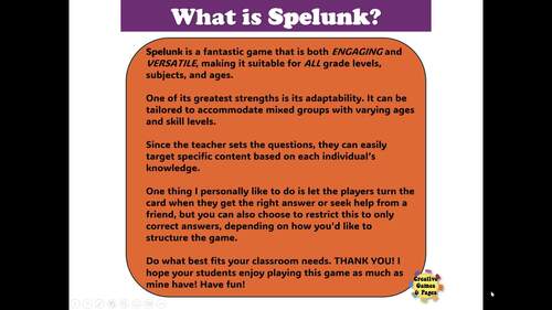 Interactive quest Classroom Game Learning Activity Lesson Review Test Prep