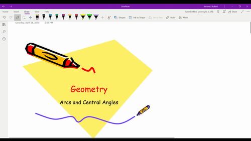 Arcs and Central Angles (Geometry) - Instructional Slides & Video by RJ ...