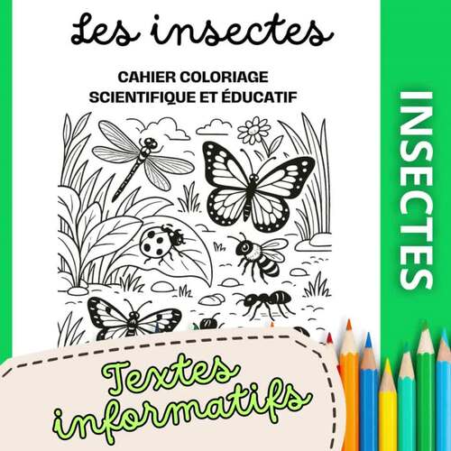 Les insectes – Cahier de coloriage scientifique et éducatif | Insects ...