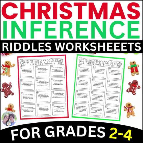 Christmas Inference Riddles Worksheets - Making Inferences Inferencing ...