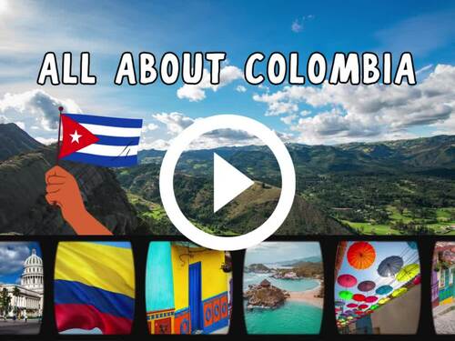 NO PREP All About Colombia PowerPoint for 3rd-6th Grade - Geography