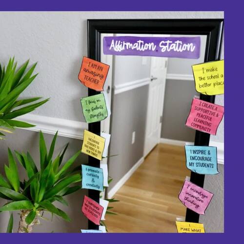 Teacher Appreciation Affirmation Station Mirror - Teacher Morale ...