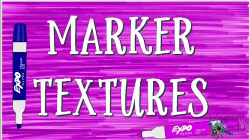 Dry Erase Markers Design Kit | Digital Textures | Clip Art by elegant edu