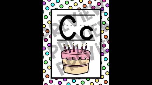 Alphabet ABC Posters Neon Brights Classroom Decor | Kindergarten ...