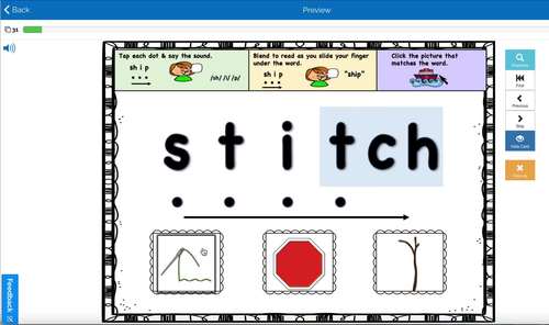 Digraphs CH or TCH Reading and Spelling BOOM CARDS | Orton Gillingham