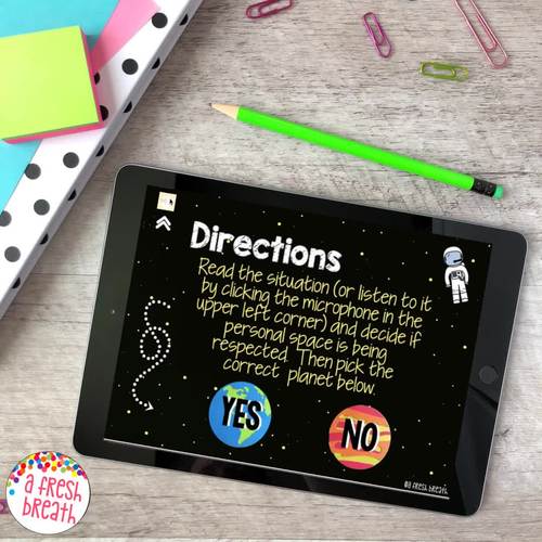 Personal Space Being Respected Vol 1 Boom Digital Task Cards | Distance ...