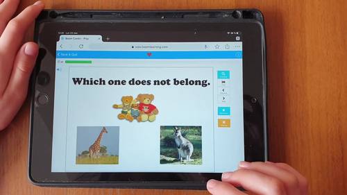 Which One Doesn't Belong Speech Therapy BOOM CARDS™ Autism Dollar Deal