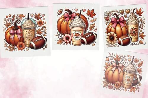 Autumn Coffee Clipart, Hello Fall Ice Coffee PNG, Fall Coffee PNG , Autumn