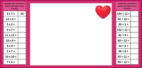 Mystery Digital Pixel Art NO PREP - Valentine Multiplication and ...