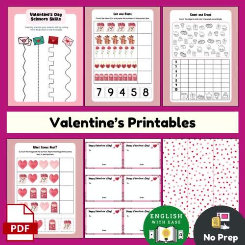 Valentine's Day Bulletin Board and Activities by English with Ease