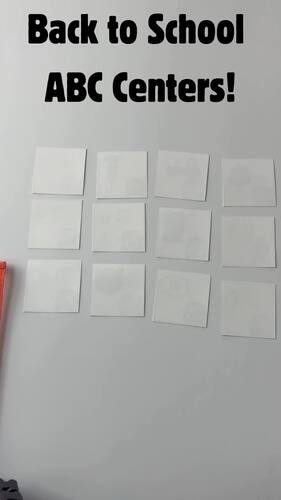 Back to School Alphabet Centers Phonics Activities & Letter Sound Stations