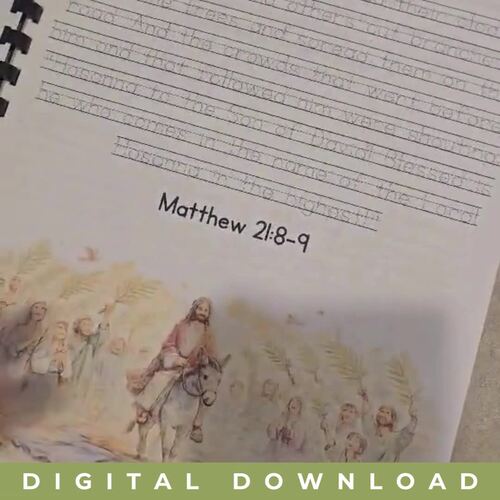Easter Bible Verse Tracing Worksheets | Scripture Copywork | Easter ...