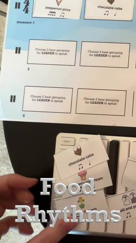 Food Rhythms | A PRINTABLE Music Activity (Centers or Groups) | TPT