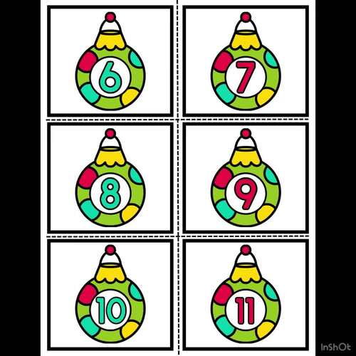 Christmas Ornament Numbers 0–120 Number Cards | 1st Grade Winter Math ...