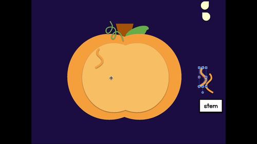 Pumpkin Craft & Label || Google Slides Activity by KinderCap | TPT