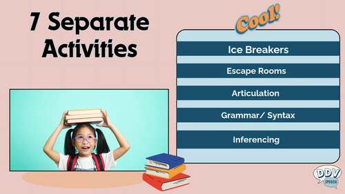 Back to School Middle School Speech Therapy Bundle Starter Pack | 7 ...