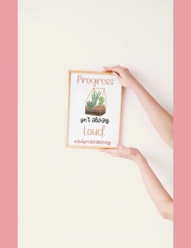 Progress Isn’t Always Loud Printable | Autism Awareness Quote ...
