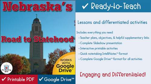 Nebraska Road to Statehood State Study Unit by The Teaching Bank