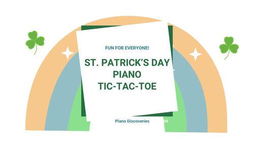 St. Patrick's Day Piano Tic-Tac-Toe by Piano Discoveries | TPT