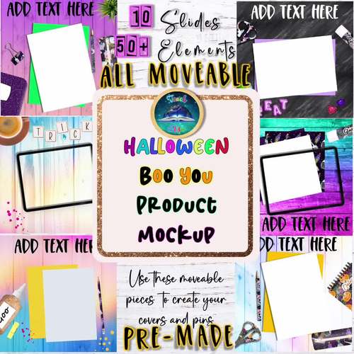 Halloween Product Mockup| Autumn Paper and iPad Mockup Cover by Teach Elite