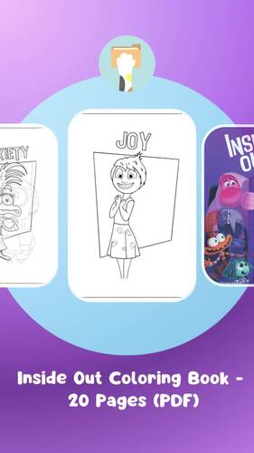 joy inside out images to coloring pages