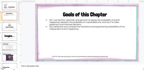 Grade 6 Ontario Math - Probability Curriculum - Digital Google Slides+Form