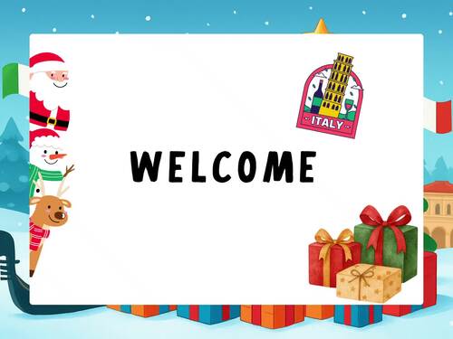 Holidays Around the World Christmas in Italy PowerPoint Slides for K ...