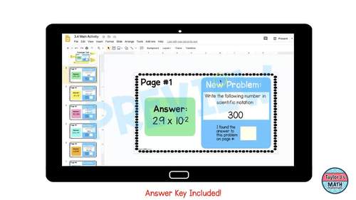 Scientific Notation Digital Activity | Writing Numbers in Scientific ...