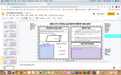 6th Grade Error Analysis - Digital & Print Bundle: Homework, Exit Ticket