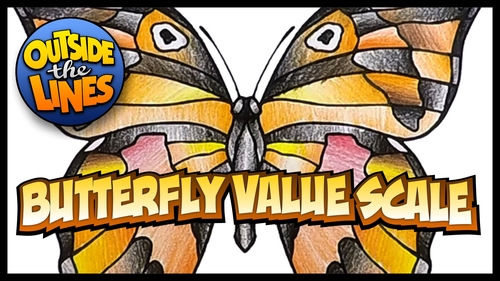 Butterfly Value and Shading Demo in Colored Pencil | TpT Butterfly Value and Shading Demo in Colored Pencil | TpT