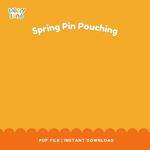 Spring Pin Poking Activity - Fine Motor Skills Spring Theme Printable
