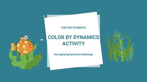 Color By Dynamics elementary music activity by Piano Discoveries