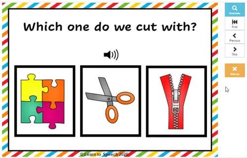 Object Functions BOOM CARDS™ by One Of A Kind Kids | TPT