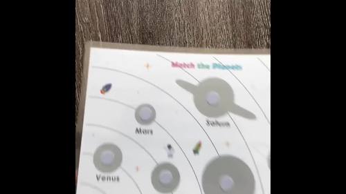 Solar System Planets Matching Activity, Preschool Busy Book, Learning ...