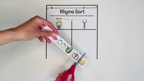 Short I Rhyming Sorts | Worksheets by Happy Reading With Katie | TPT