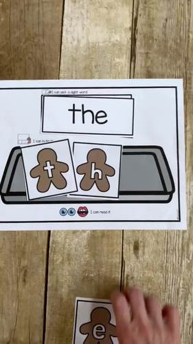Building Words Gingerbread Edition | Print & Google Slides by My Day in K