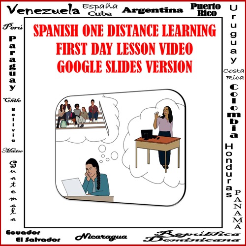 Distance Learning Spanish 1 First Day Lesson Asynchronous Remote Hybrid ...