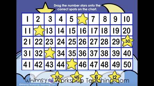 Boom Cards Math 50 and 100 Chart Number Sense Number Order Distance ...