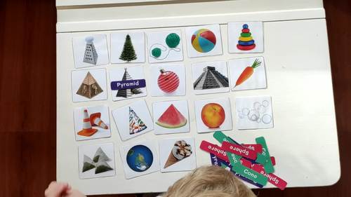 Geometric shapes in real world. Look and find. Montessori geometry ...