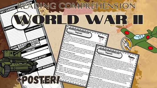All About World War II | Reading Comprehension, Research Project / History
