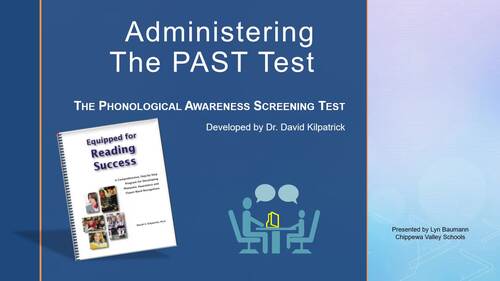 How to Administer the PAST (Phonemic Awareness Screening Test) | TPT