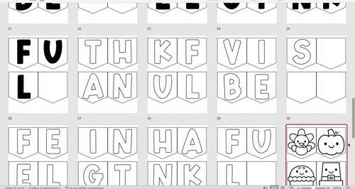 Thanksgiving Cuties Simple Mini Bulletin Banner Display | TPT