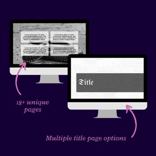 Slideshow template inspired by Taylor Swift's Reputation album | TPT