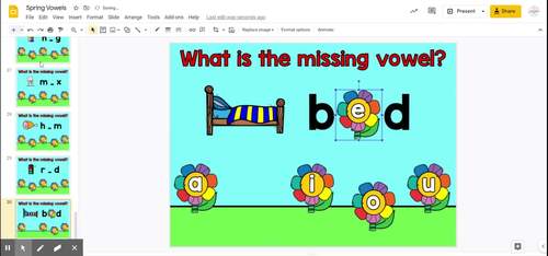 Spring Vowels Activity | CVC Words by Confessions of a Frazzled Teacher