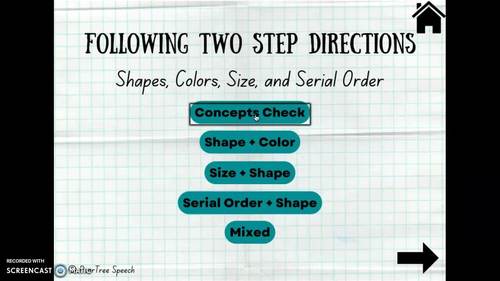 Two Step Directions BOOM CARDS™ Language Therapy and Basic Concepts ...