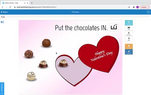 IN: Core Word Activity (Valentine's Day Edition) BOOM CARDS* | TPT