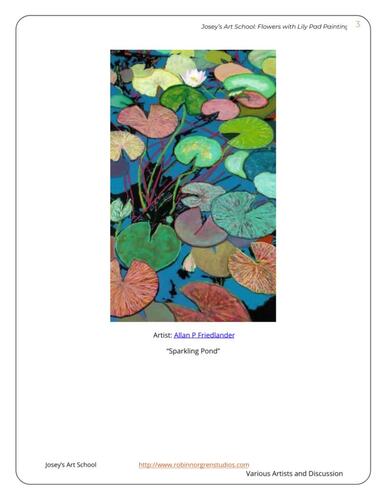 Lily Pads Drawing Lesson Writing Activity 1st 2nd 3rd Grade | TPT